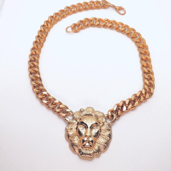Jewelry | Gold Lion Chain Necklace | Poshmark